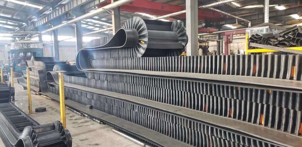 High Angle Conveyor Belt - Unique Conveyor Belting